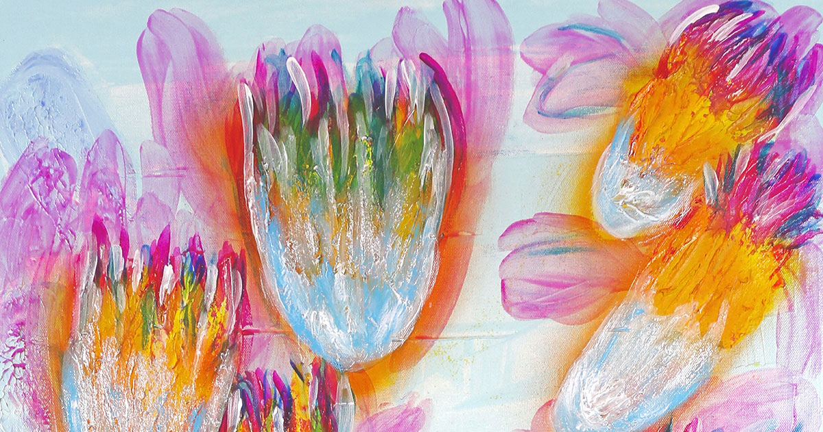 "Transfiguration" - painting by Petra Ratner - fine art, abstract art